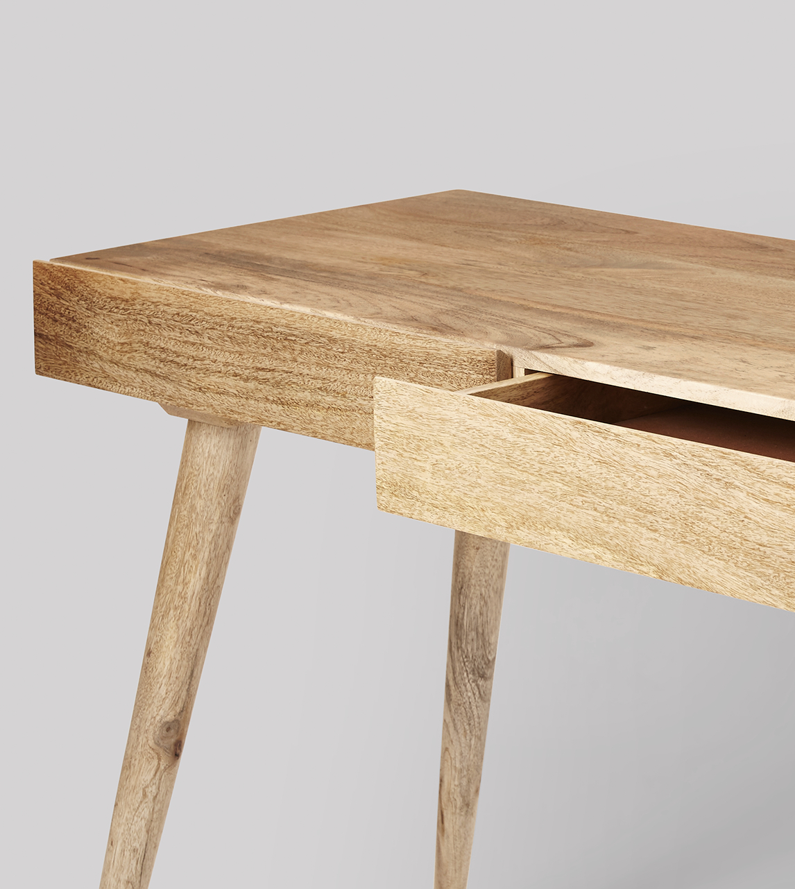 Watts Scandi Desk in Mango Wood | Swoon