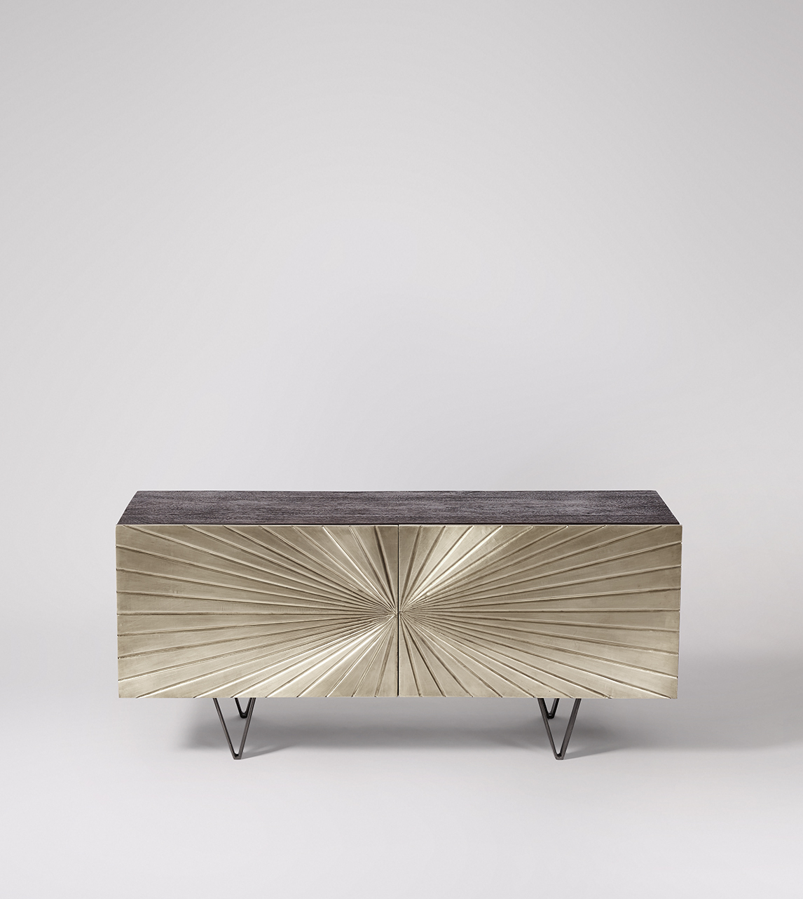 Ziggy Media Unit, Contemporary Style in Silver | Swoon