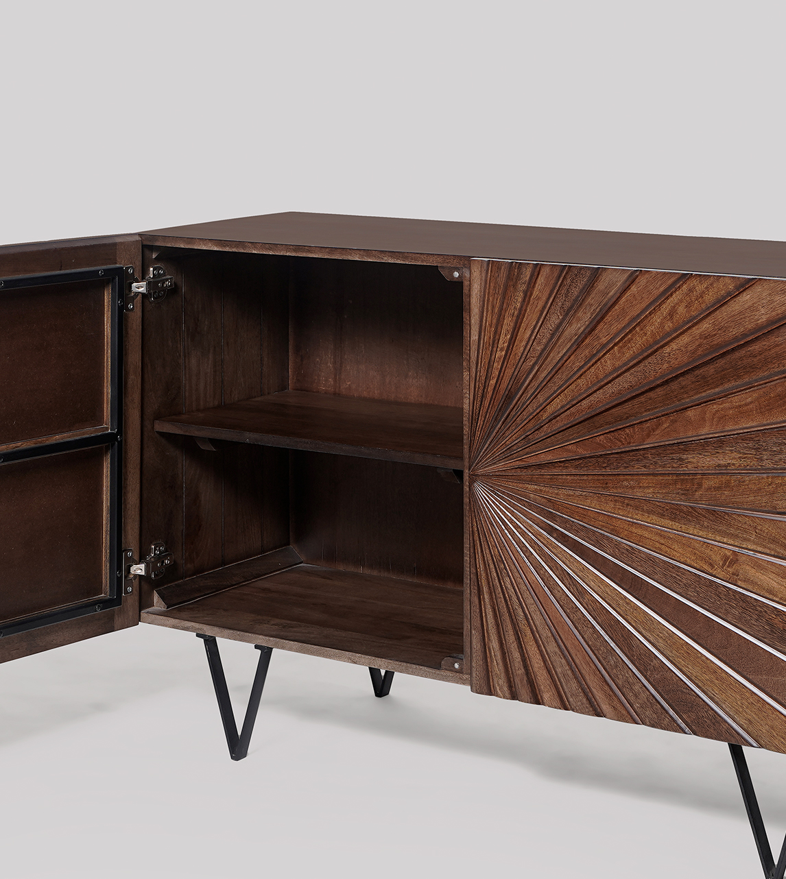 Ziggy Maximalist Sideboard in Tobacco-stained Mango Wood | Swoon