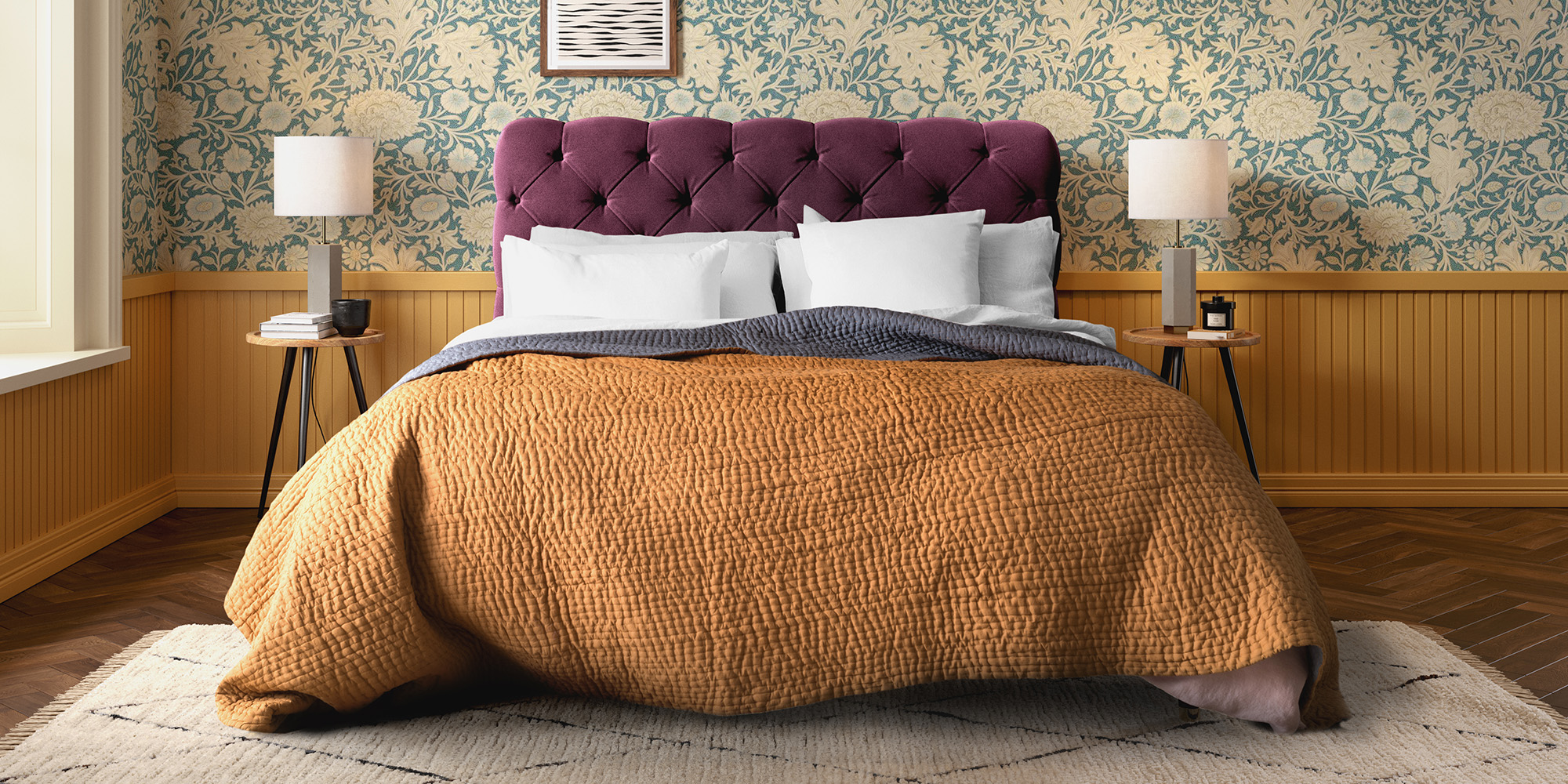 Bedroom Ideas | Mustard Bedroom Decor | Swoon