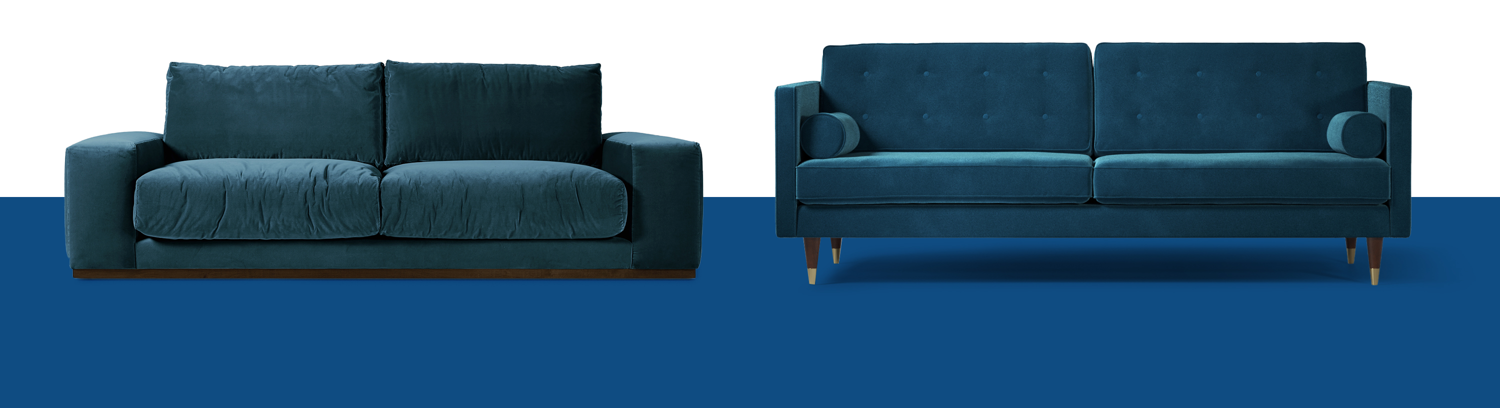 2020 PANTONE Colour of the Year | Blue velvet sofas | Swoon